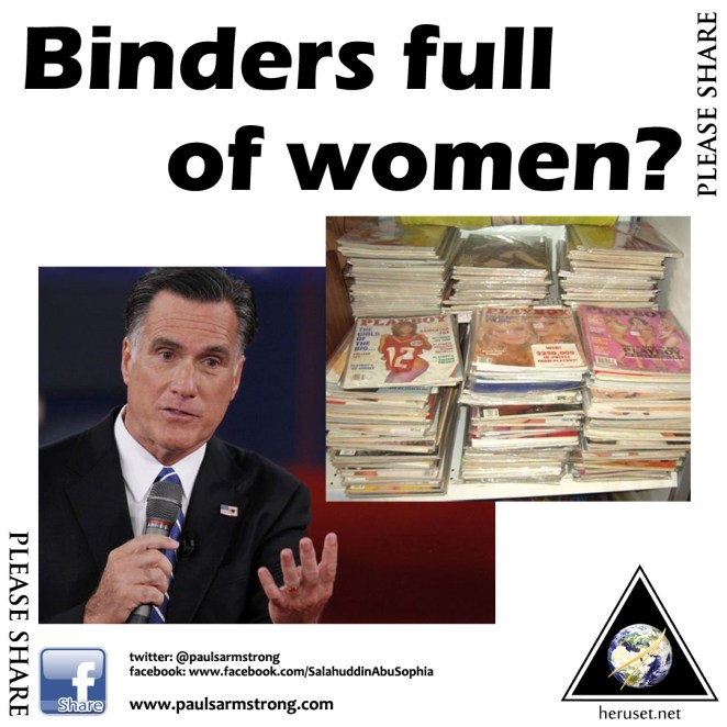 Mitt Romney has binders full of Playboy? @_@ – Paul Salahuddin Armstrong