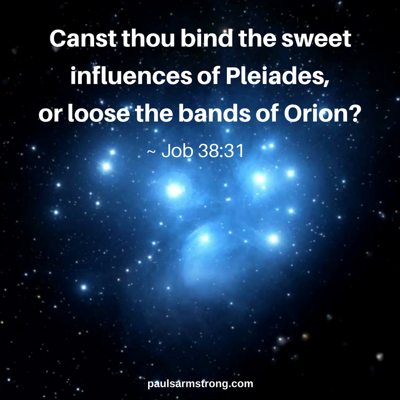 Job: Pleiades and Orion – Paul Salahuddin Armstrong