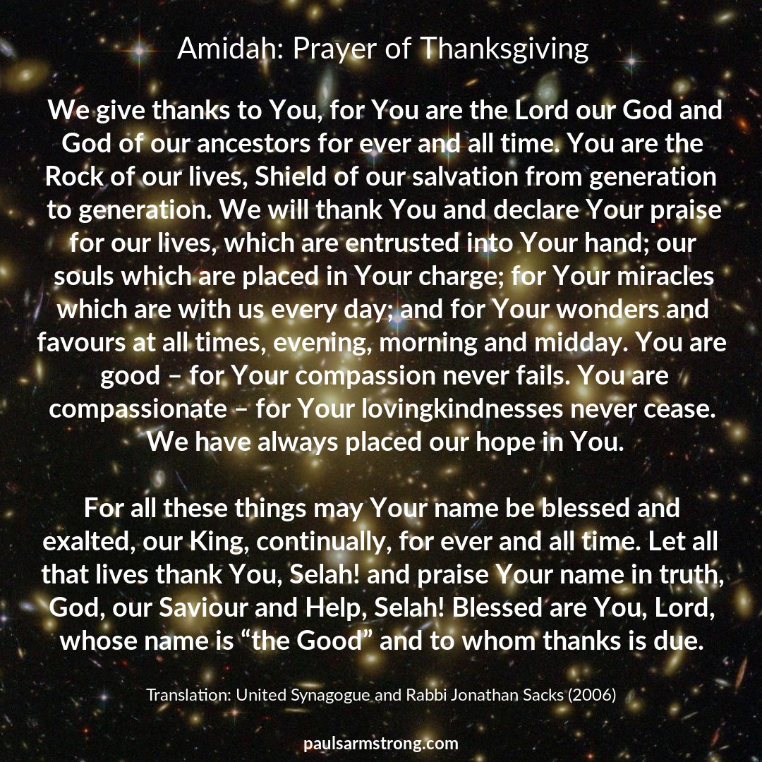 Amidah: Prayer of Thanksgiving – Paul Salahuddin Armstrong