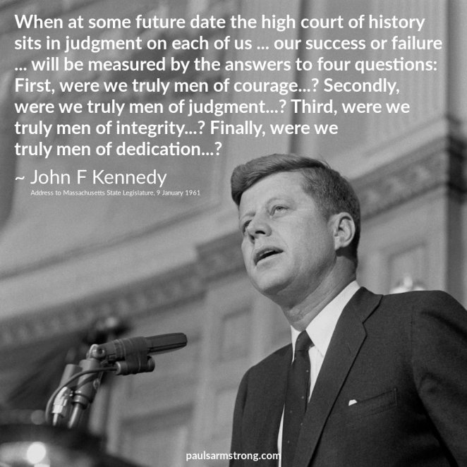 JFK Four Questions – Paul Salahuddin Armstrong